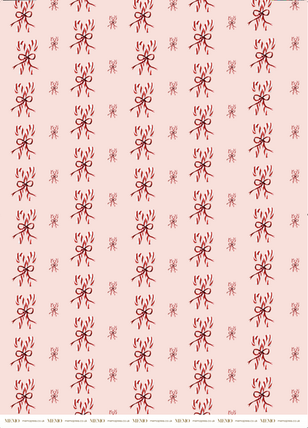Candy Cane Christmas Wrapping Paper | Over The Moon
