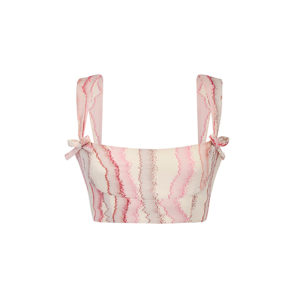 Arya Top in Multi Fil Coupe Stripe | Over The Moon