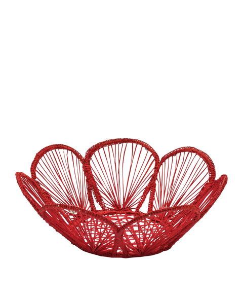 David Hicks Floral Basket, Red | David Hicks Collection | Cabana ...