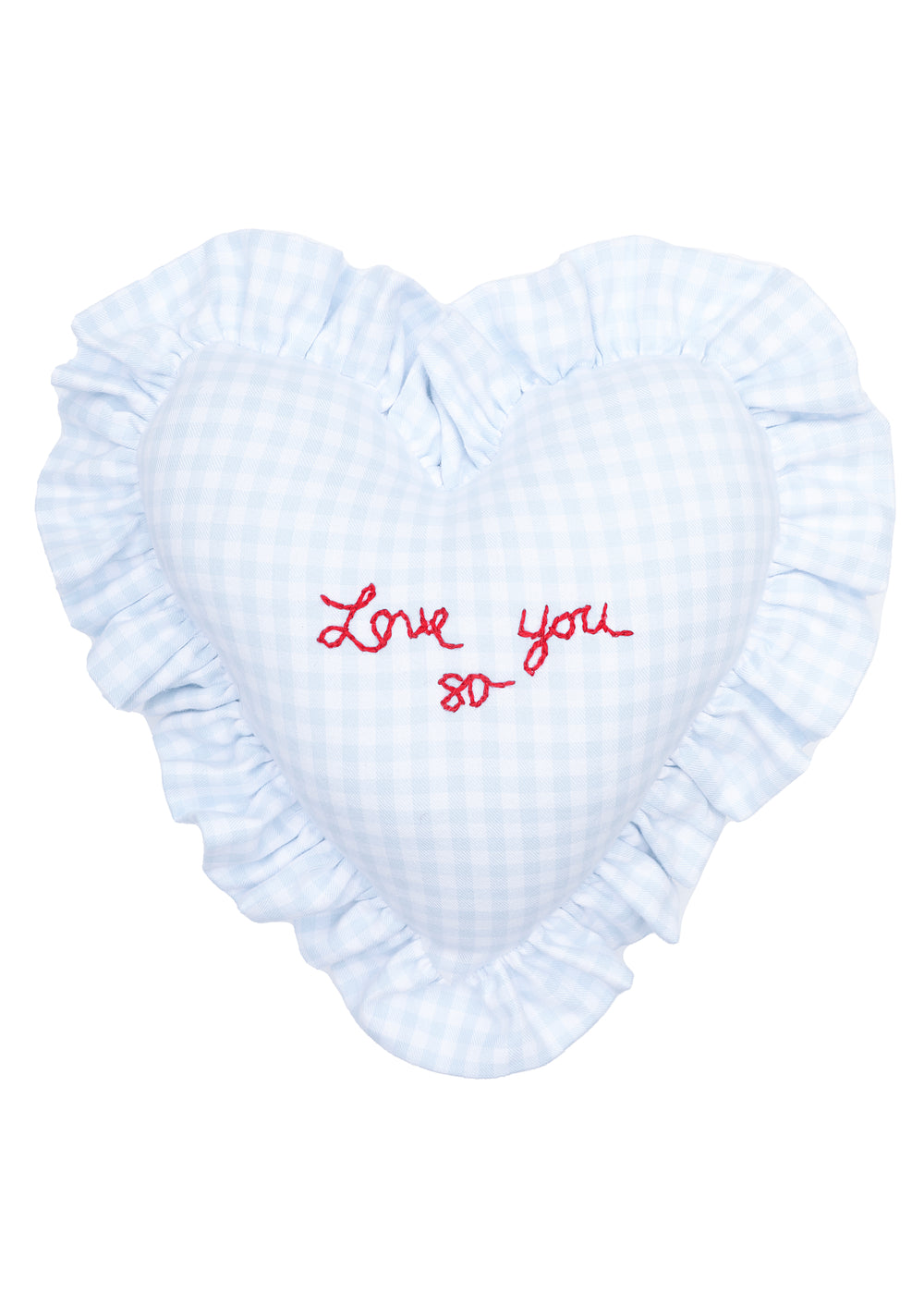 Heart Ruffle Pillow | Tricia Lowenfield Design | Over The Moon