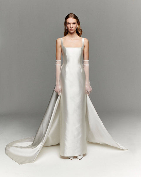 Organza Peekaboo Silk Mikado Gown | STYLE 111 | Over The Moon
