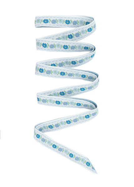 Vintage Long & Thin Blue Buttercup Ribbon | Over The Moon