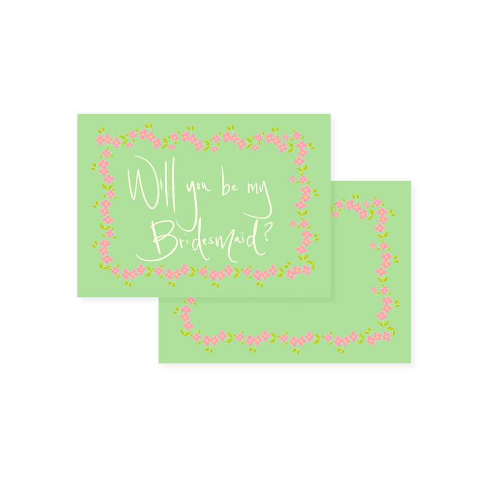 Blooming Jade Proposal Card Set | Over The Moon