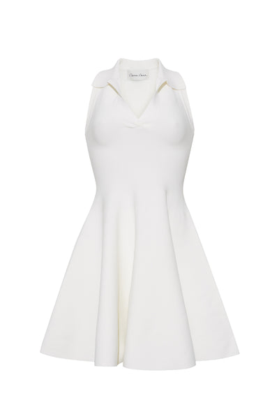 Braylee Mini Dress in White | Over The Moon