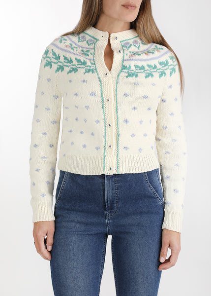 OTM Exclusive: Floral Fair Isle Cardigan | Over The Moon