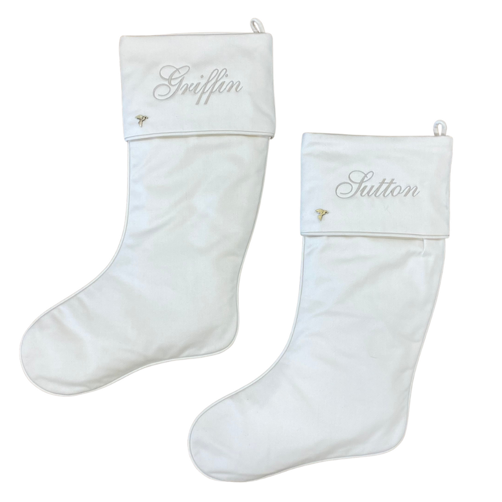 Ivory Christmas Stocking | Ivory Stocking | Neutral Stocking ...