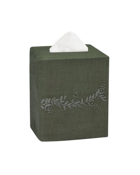 Prism Vine Linen Square Tissue Box Cover | Over The Moon