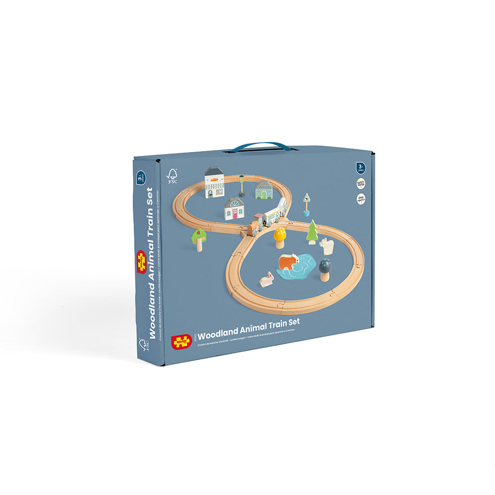 FSC® Certified woodland Animal Train Set | Eco-Friendly Wooden Train ...