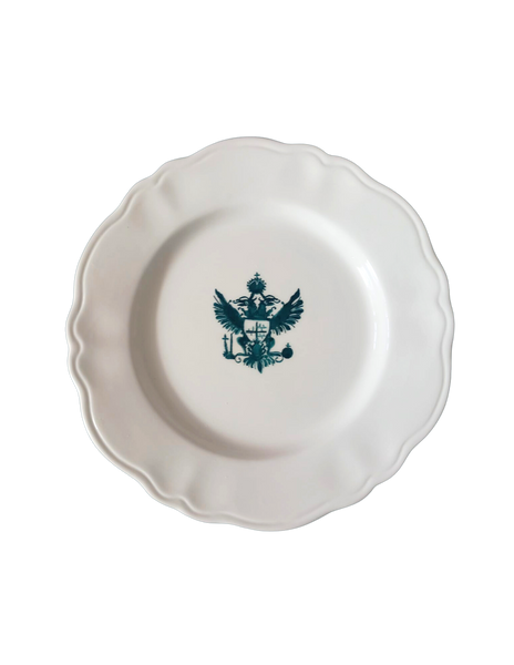 Hand-Painted Crest Plate, Set of 6 | Over The Moon