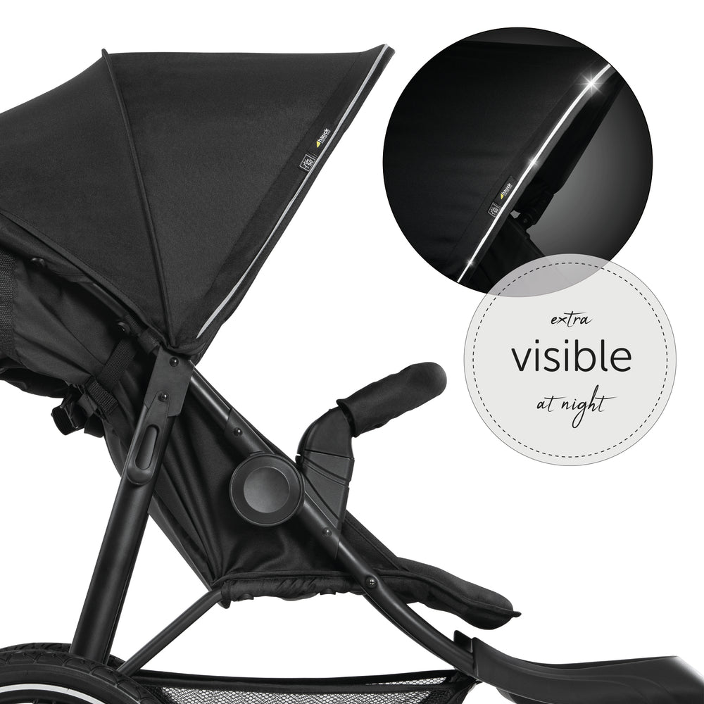 Runner 2 Compact Foldable Tricycle Jogger Buggy Stroller Pushchair wit ...