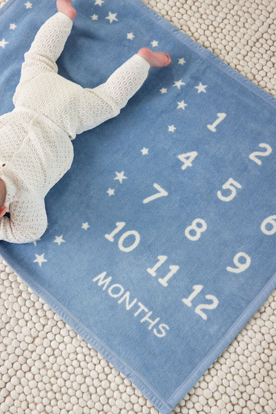 Milestone Mini Baby Blanket | ChappyWrap | Over The Moon