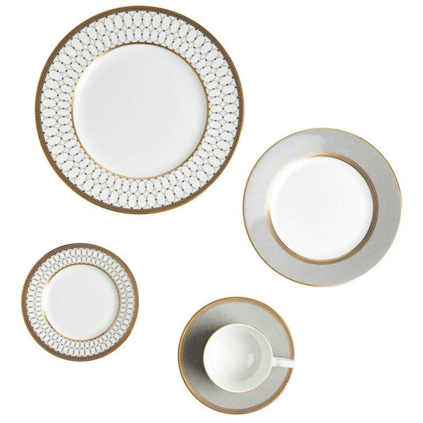 Renaissance Grey 5 Piece Place Setting | Over The Moon