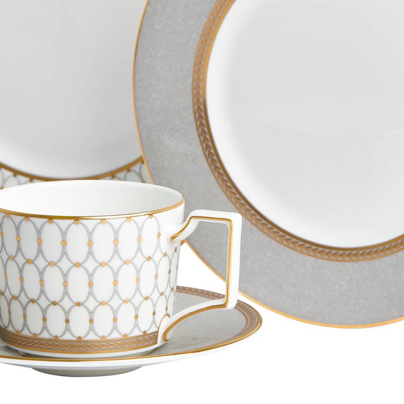 Renaissance Grey 5 Piece Place Setting | Over The Moon