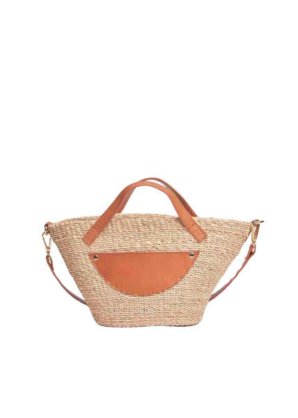 Mini Maya Straw Tote Bag | Over The Moon