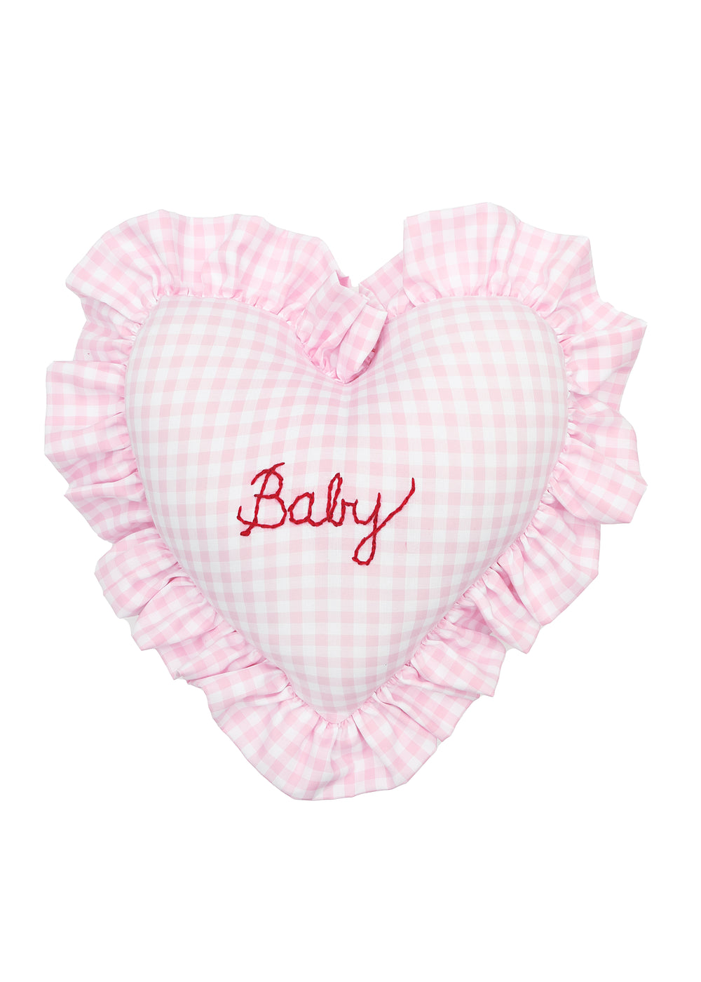 Heart Ruffle Pillow | Tricia Lowenfield Design | Over The Moon