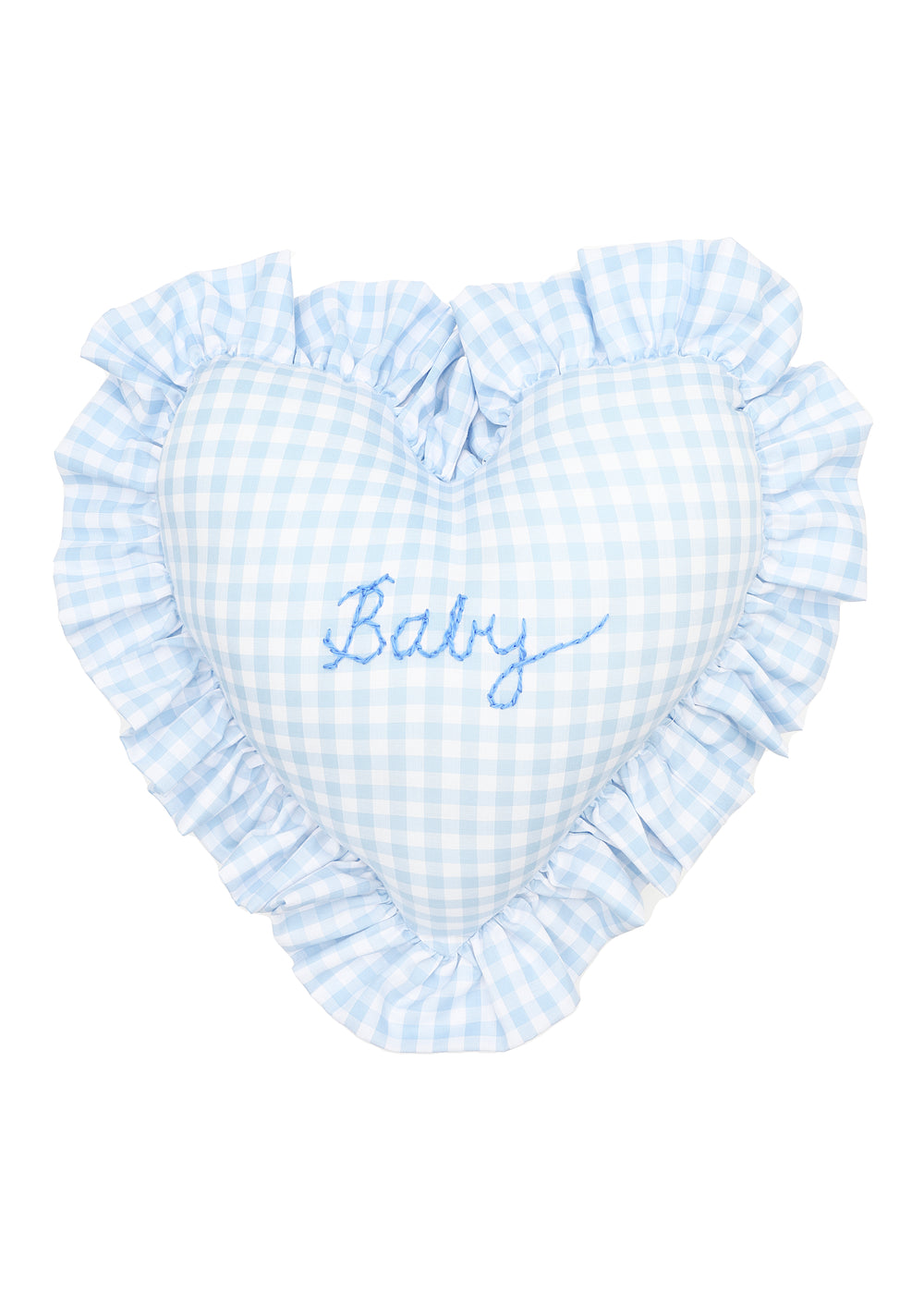 Heart Ruffle Pillow | Tricia Lowenfield Design | Over The Moon