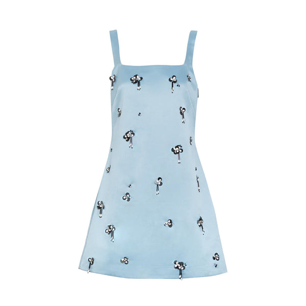 Barton Dress in Cloudy Seafoam | Over The Moon