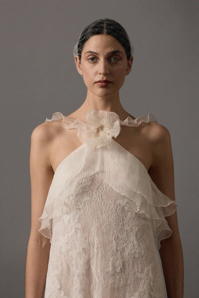 Penelope Gown in Off White/Nude | Over The Moon