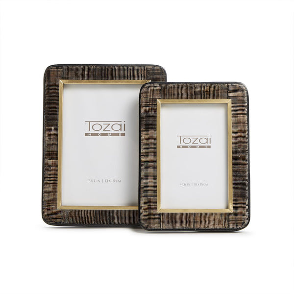 Chiseled Bone Photo Frame, Set of 2 | Over The Moon