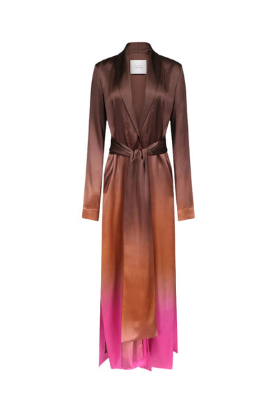 Salon Robe Dress in Chocolate Ombre | Over The Moon