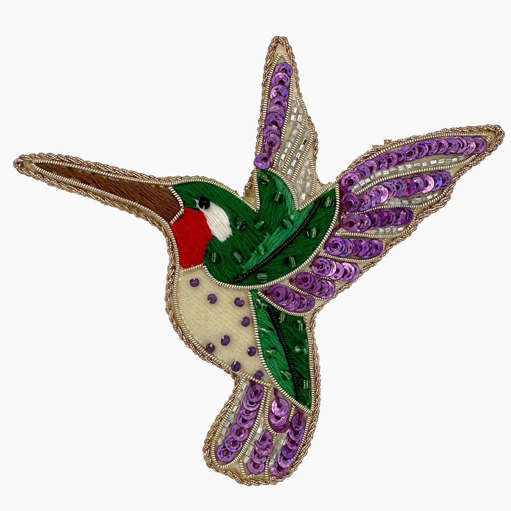 Hummingbird Purple Ornament | Over The Moon