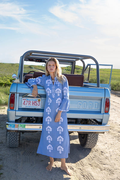 ASHA by Ashley McCormick Hydrangea Cressida Kaftan | Over The Moon