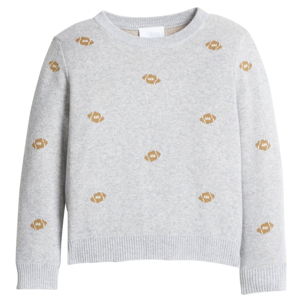 Intarsia Sweater in Multi Football | Over The Moon