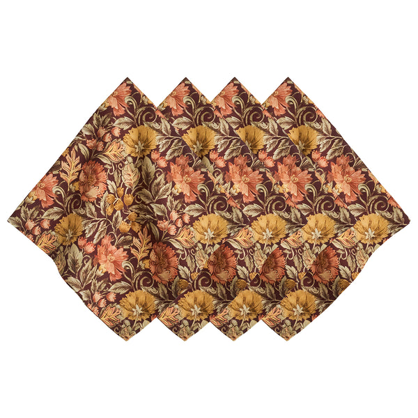 Willa Napkin in Amber, Set of 4 | Over The Moon