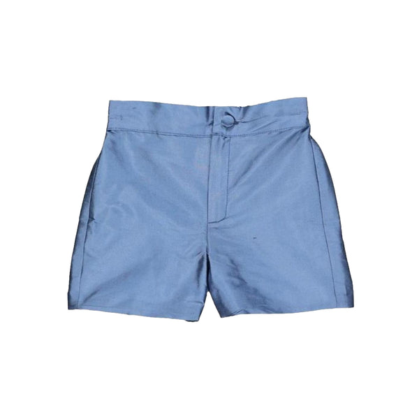Louis Short Silk Blue - Elegant Boy Shorts | Amaia London | Over The Moon