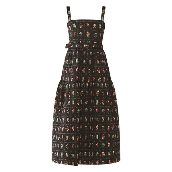 Willa Dress in Florence Black Floral | Over The Moon