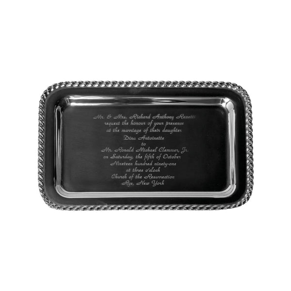 Masthead Tray with Wedding Invitation | Over The Moon