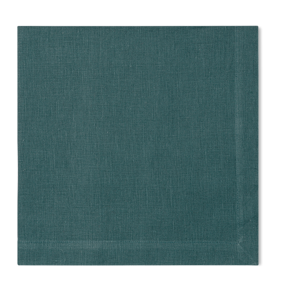 Prism Peacock Napkin in Linen | Over The Moon