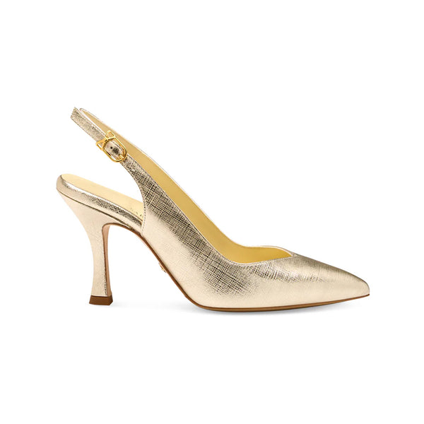 Perfect Sling 85 in Gold Saffiano | Over The Moon