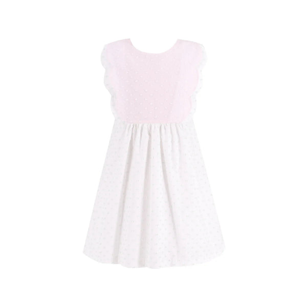 Pipa Girl Dress in White | Over The Moon