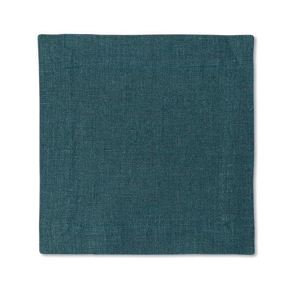 Prism Peacock Cocktail Napkin in Linen | Over The Moon