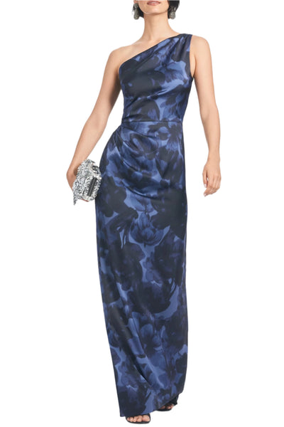 Delancy Gown in Deep Ocean Bouquet | Over The Moon