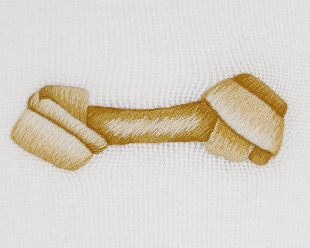 Rawhide Dog Bone Hand Towel | Over The Moon