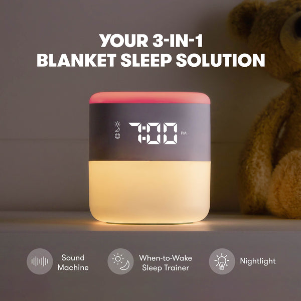 3-in-1 Sound Machine + When-To-Wake Clock + Nightlight | Over The Moon