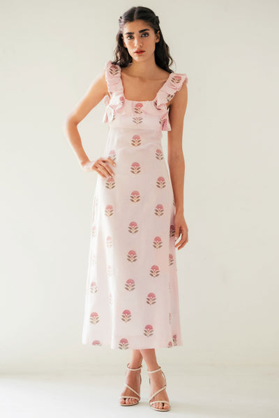 Malika Dress in Pink | Over The Moon
