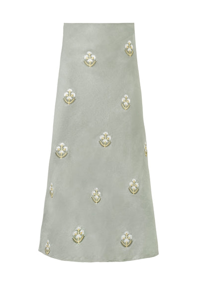 Mina Skirt in Mint & Ivory | Over The Moon