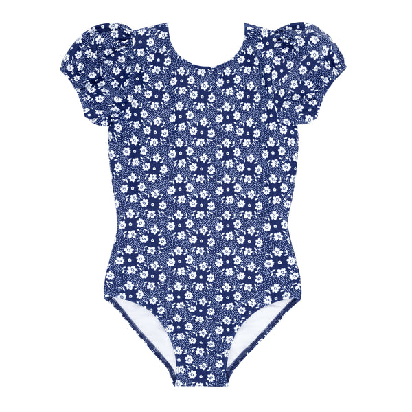 Girls Ditch Plains Daisy Puff Sleeve One Piece | Over The Moon