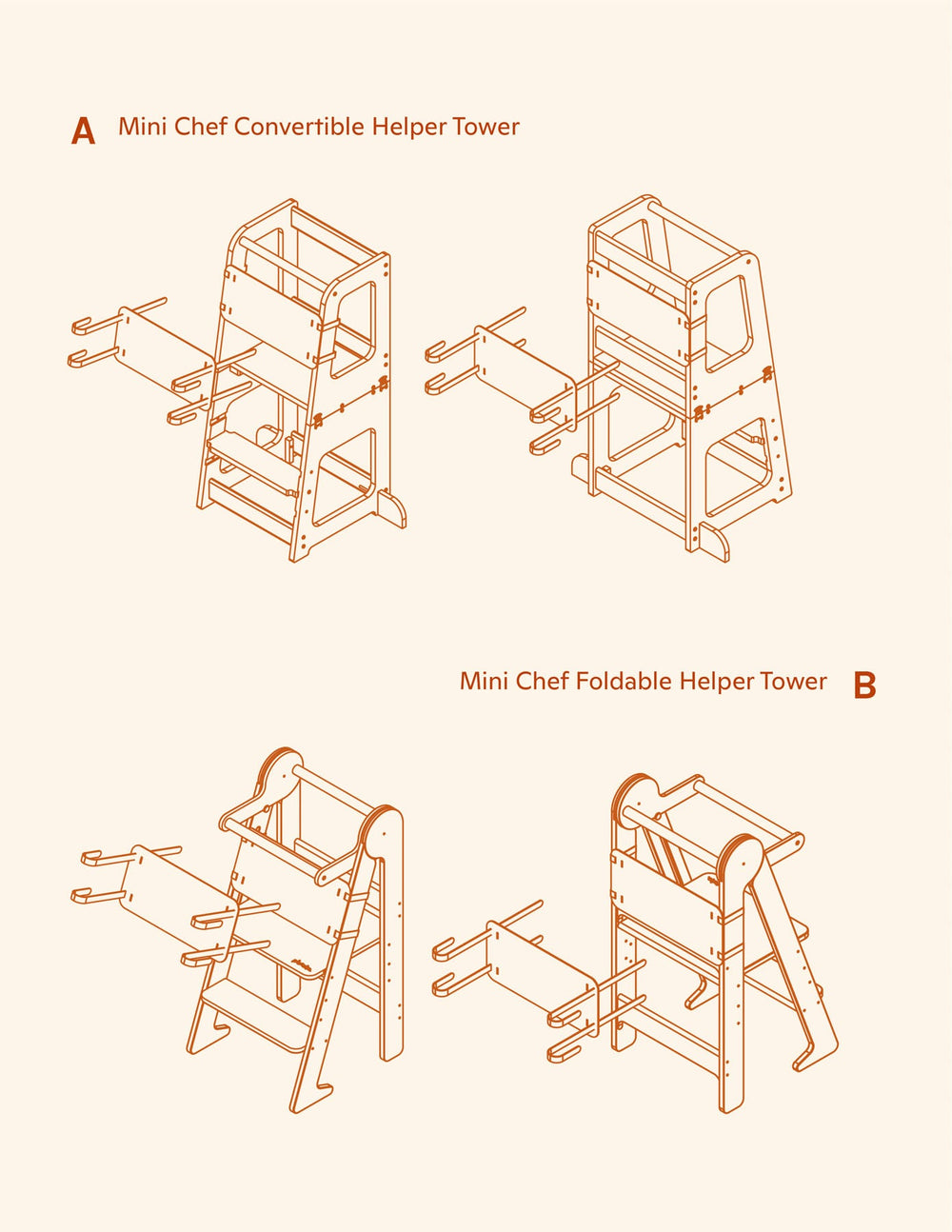 Helper Tower Safety Net by Piccalio® - Smart Wooden Play | Over The Moon