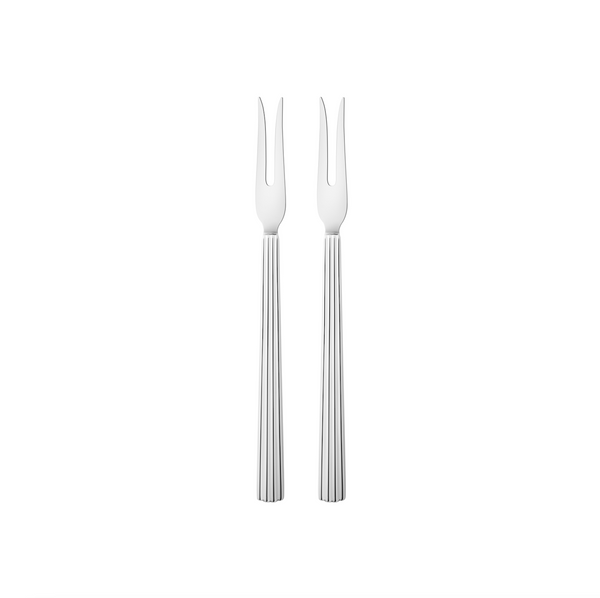 Bernadotte Cold Cut Fork Sterling Silver, Set of 2 | Over The Moon