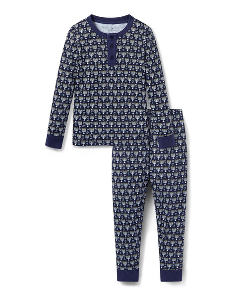 Kid’s Pima Snug Fit Pajama Set in Festival of Lights | Over The Moon