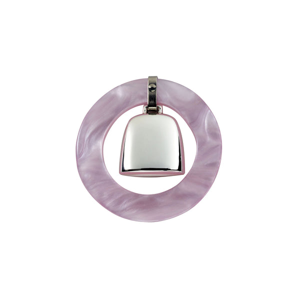 Teething Ring & Rattle in Sterling Silver | Over The Moon