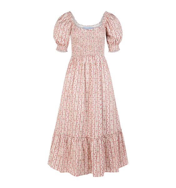 The Louisa Nap Dress in Pink Emma Stripe | Over The Moon
