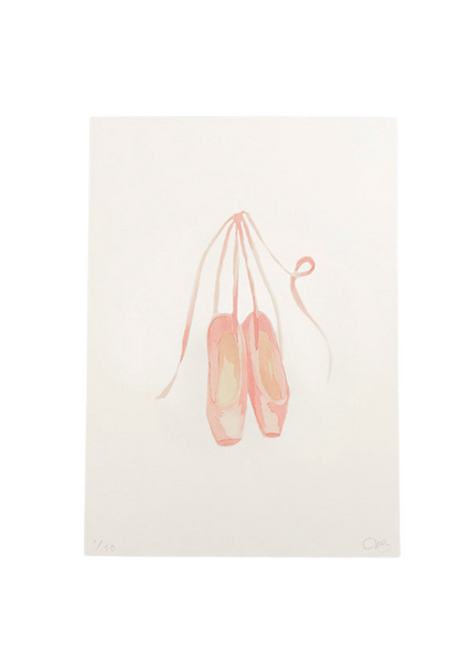 Limited Edition Ballet Shoes Print | Over The Moon