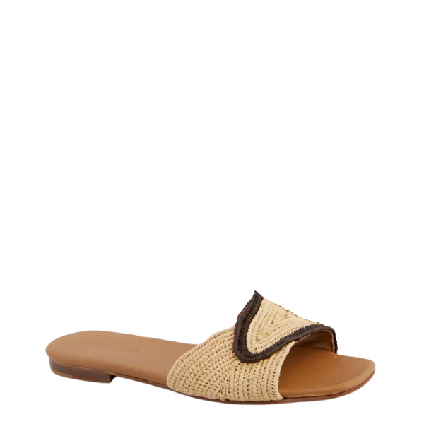 Volakas Sandal in Nude/Brown | Over The Moon