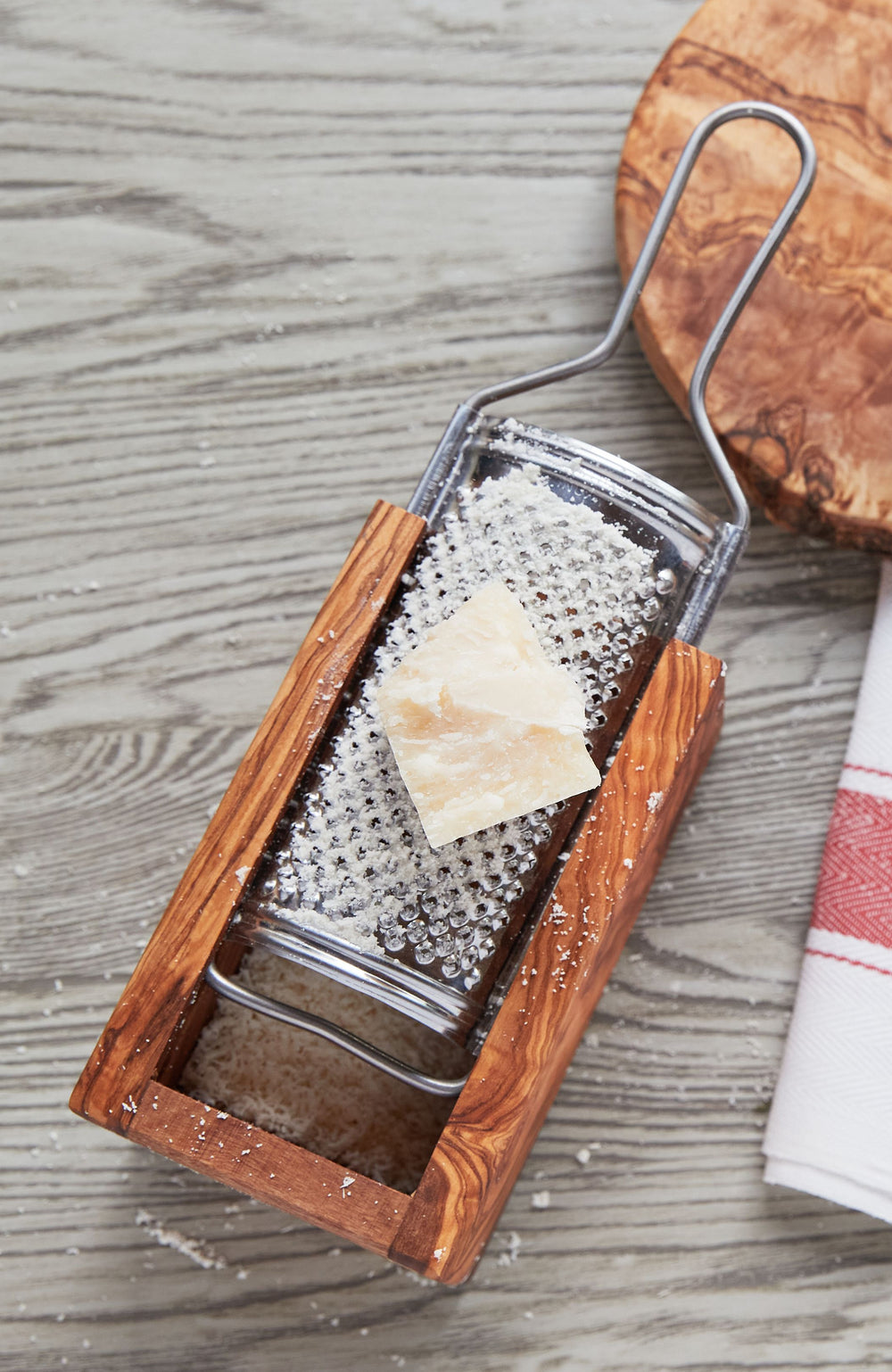 Verve Culture Italian Olivewood Parmesan Cheese Box Grater | Over The Moon