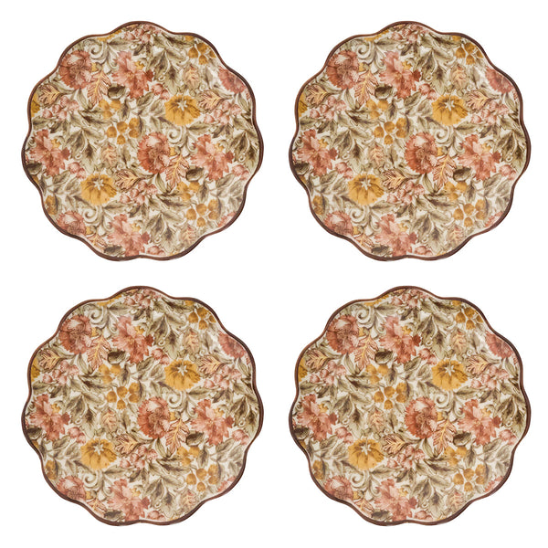 Willa Cocktail Plate in Amber, Set of 4 | Over The Moon